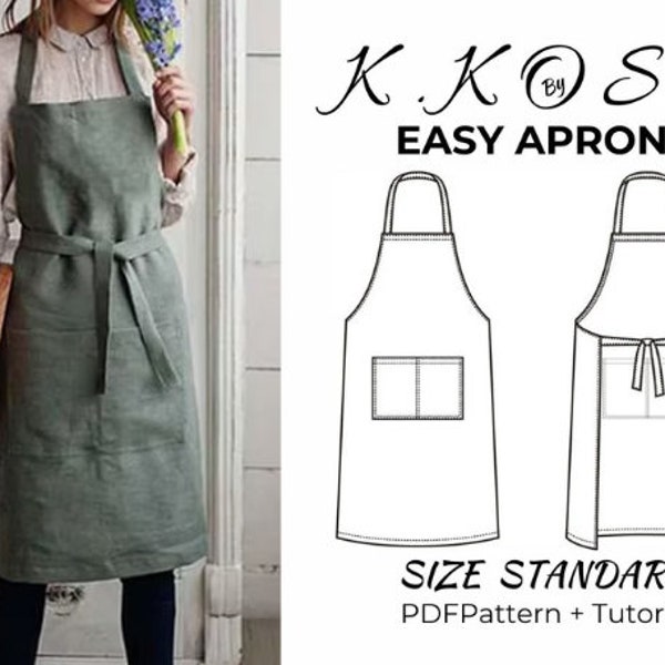 Apron Sewing Pattern - Etsy