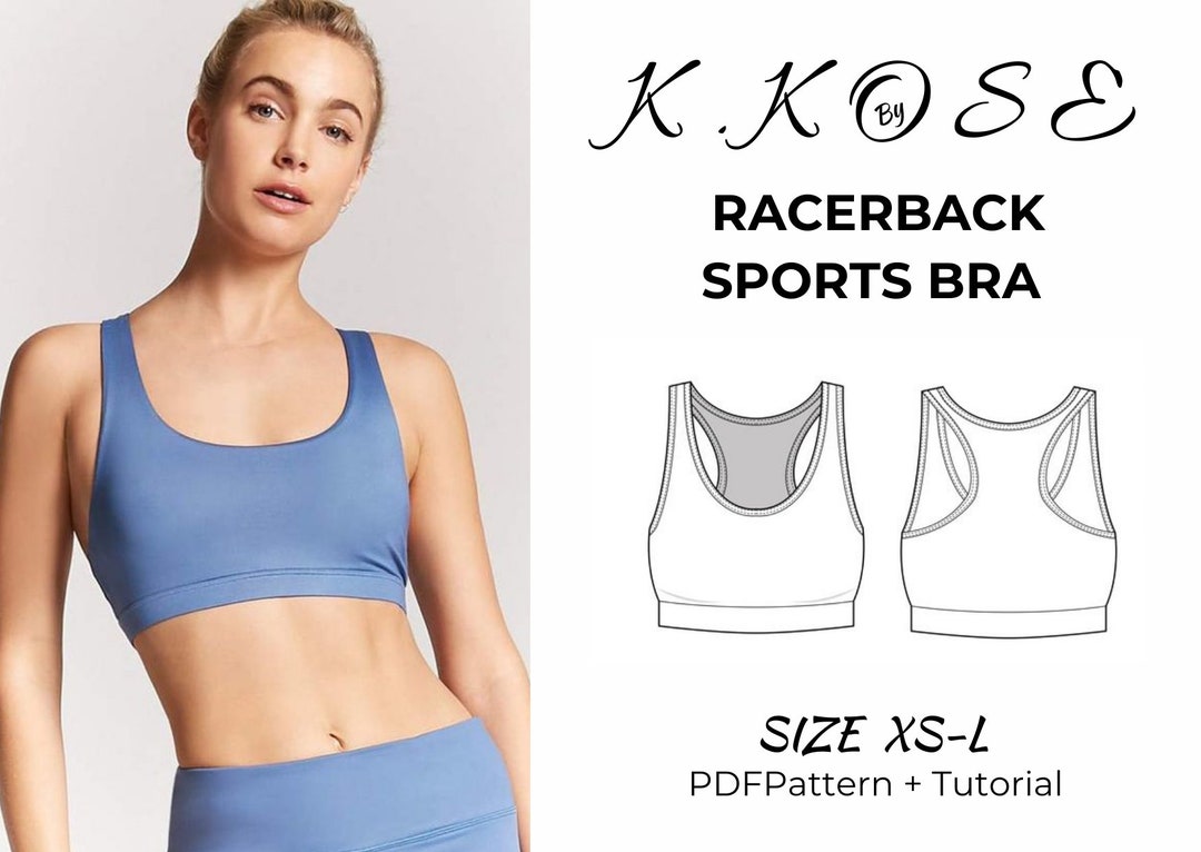 Sport Bra PDF Sewing Pattern /bra Pattern/ Racer Back Sports Bra ...
