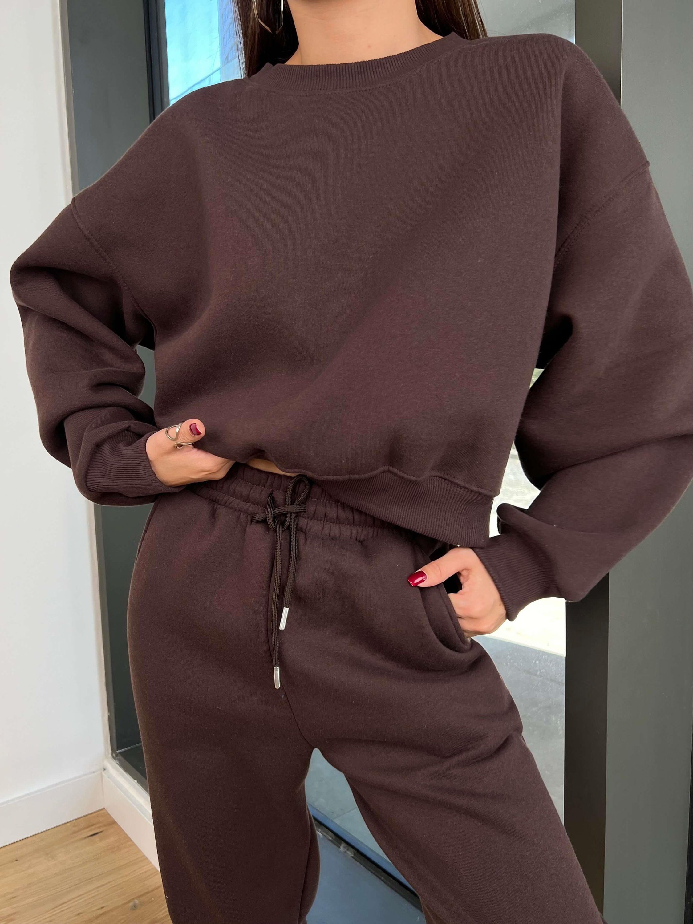 Crop Sweatshirt Sewing Pattern: Long Sleeve DIY Top (sizes S-XL) (PDF ...
