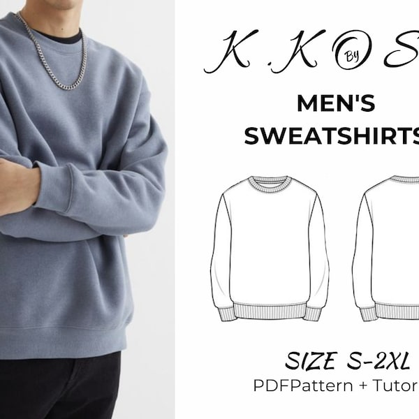 Mens Hoodie Sewing Pattern - Etsy