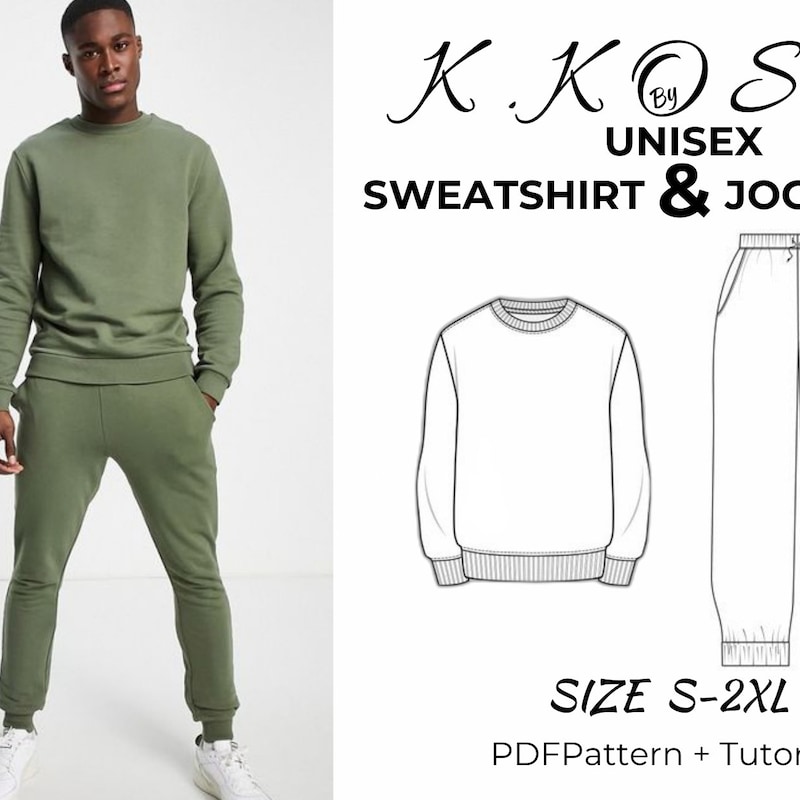 Sweatsuit Pattern for Men - Etsy