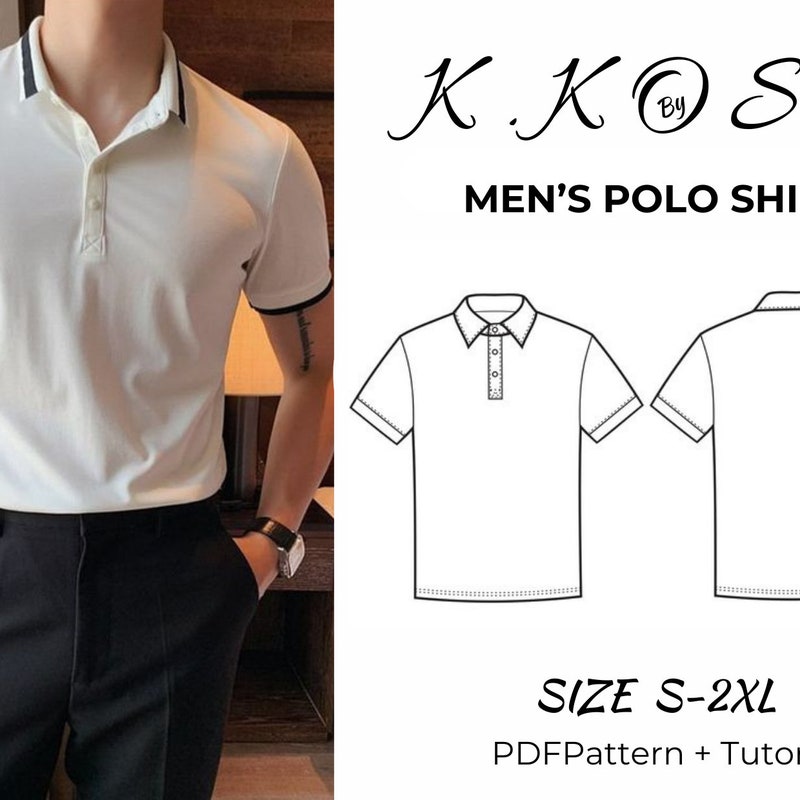 Polo Shirt Pattern - Etsy