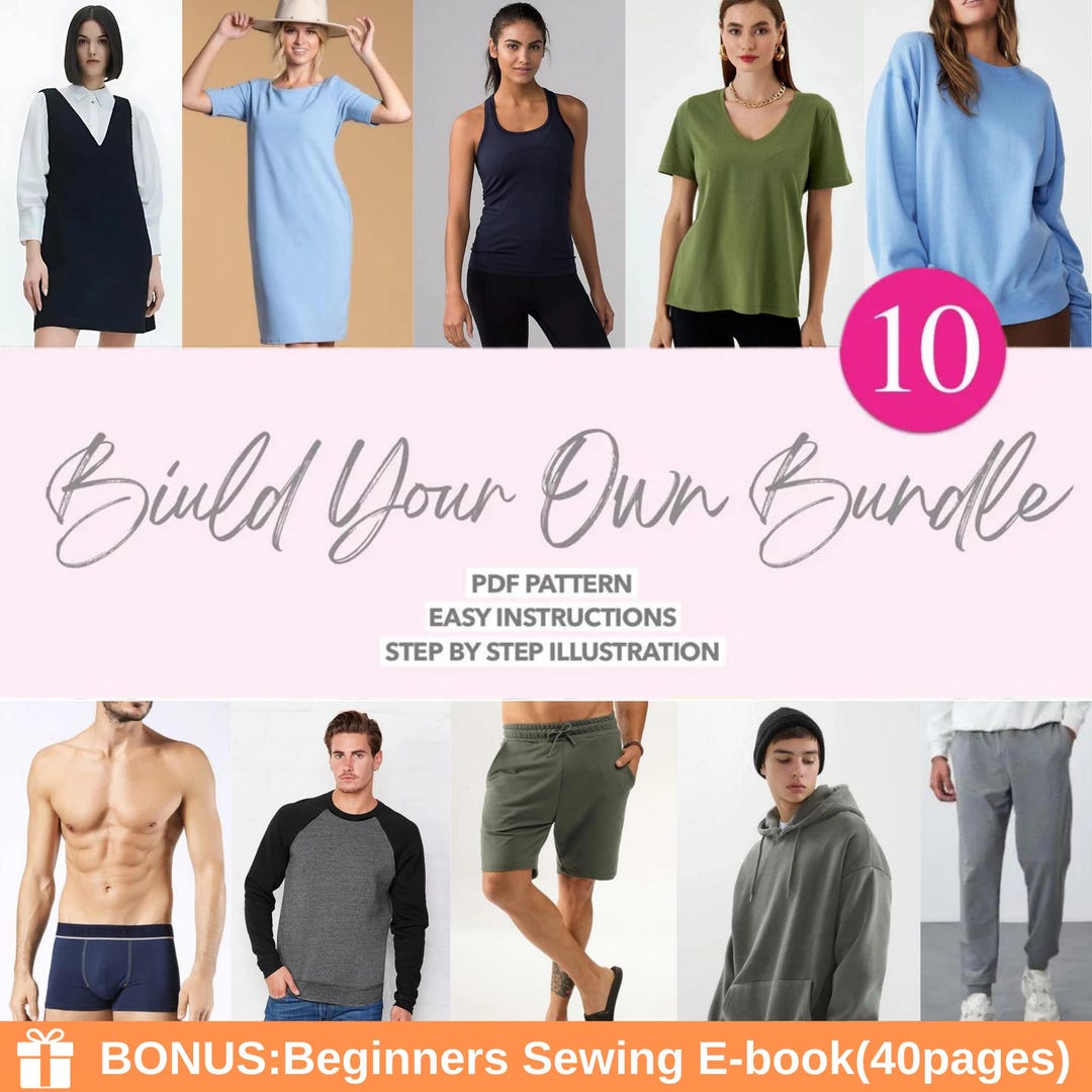 Build Your Own Bundle! Sewing Pattern Womens Sewing Pattern Kids Sewing ...