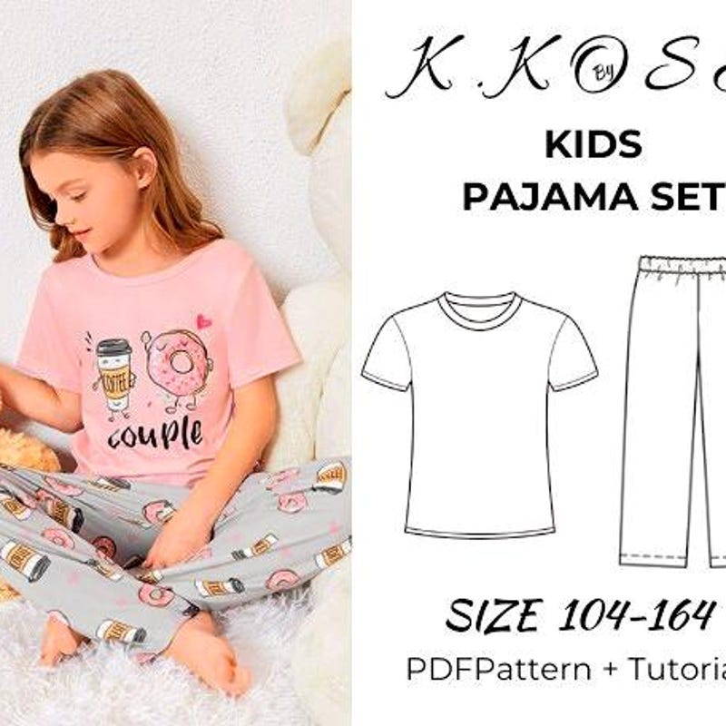 Kids Pajama Pattern - Etsy