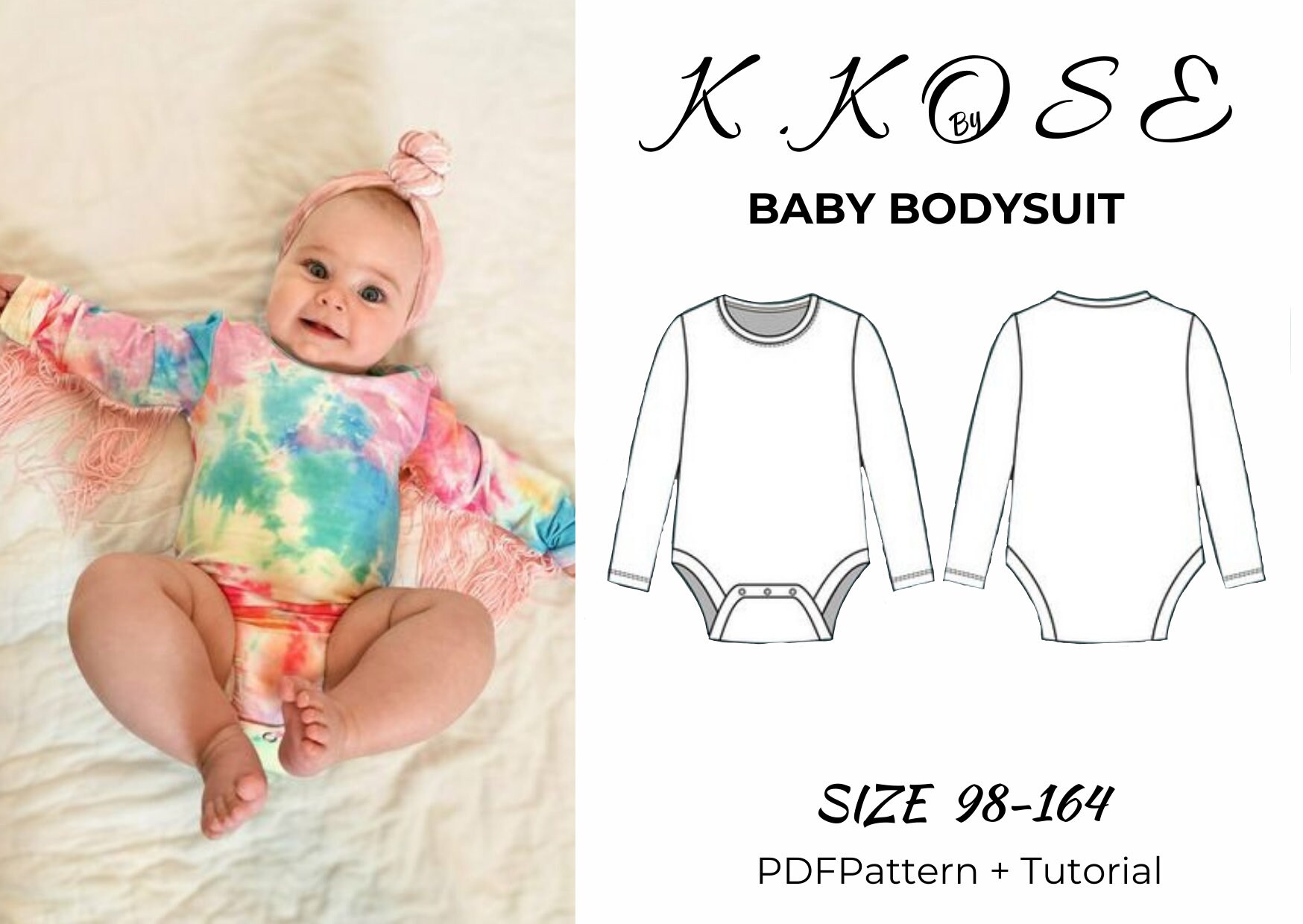 Baby Suit Pdf Pattern/easy Explanation With Pictures/step by - Etsy
