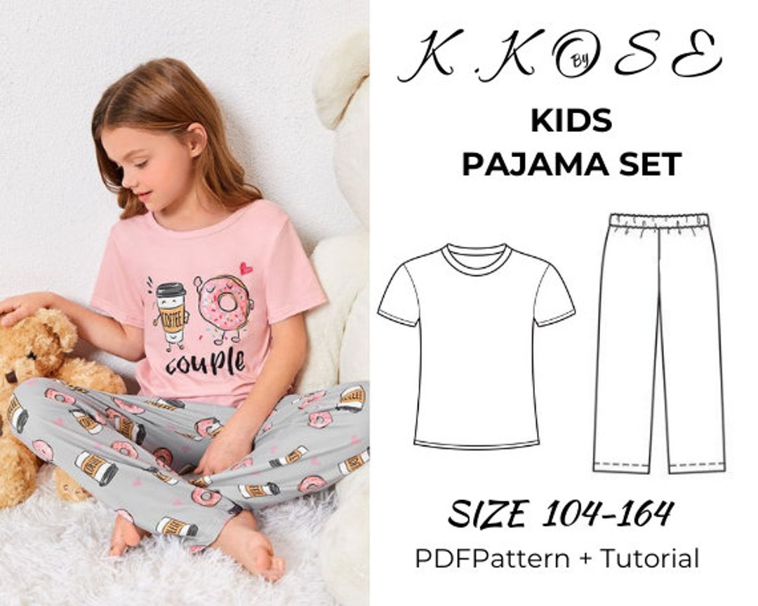 Kids Pajamas Patterns / Pajamas Pattern Kids /pajama Set /children ...