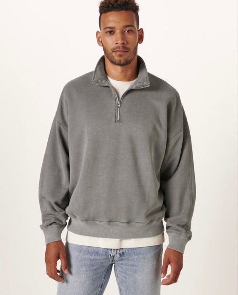 Half Zipper Sweater Sewing Pattern: Unisex Sporty Design (PDF Pattern ...