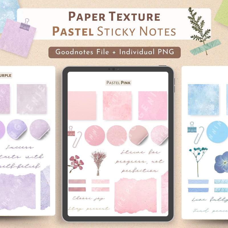Pastel Sticky Notes - Etsy