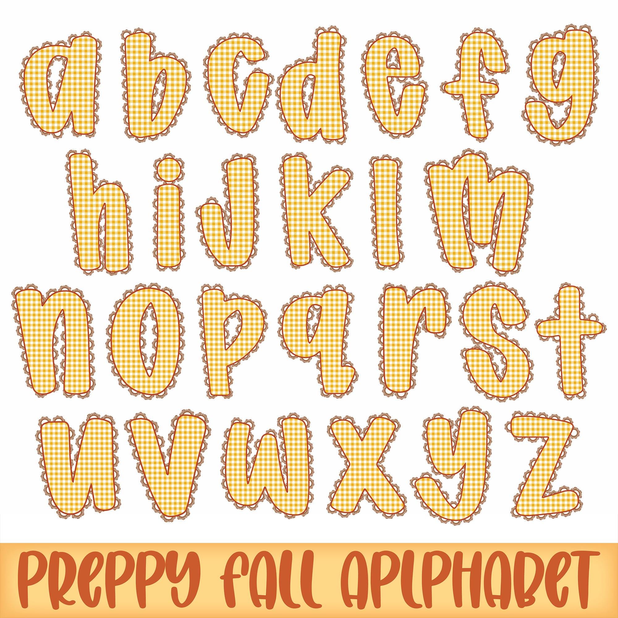 Preppy Lace Fall Floral Alphabet Png, Coquette Floral Letters for ...