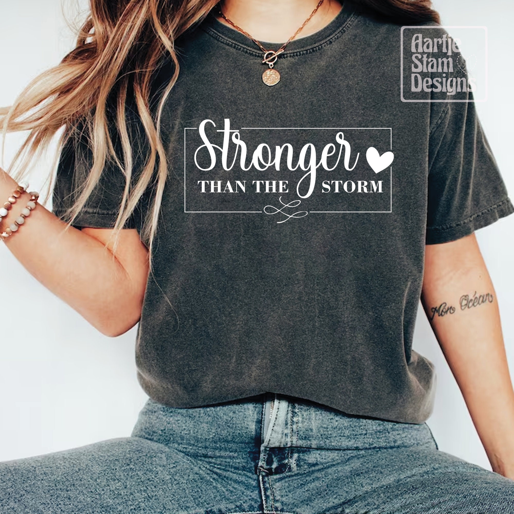 You Are Stronger Than the Storm Svg Png, Boho Self Care, Motivational ...