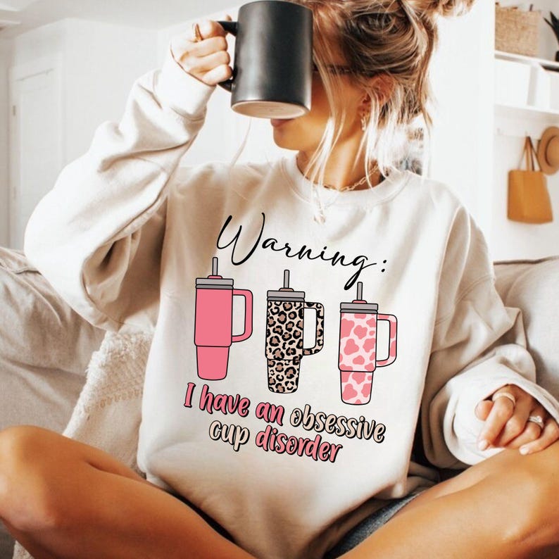Obsessive Cup Disorder Png, Funny Adult Humor Png, Stanley Cup Inspired ...