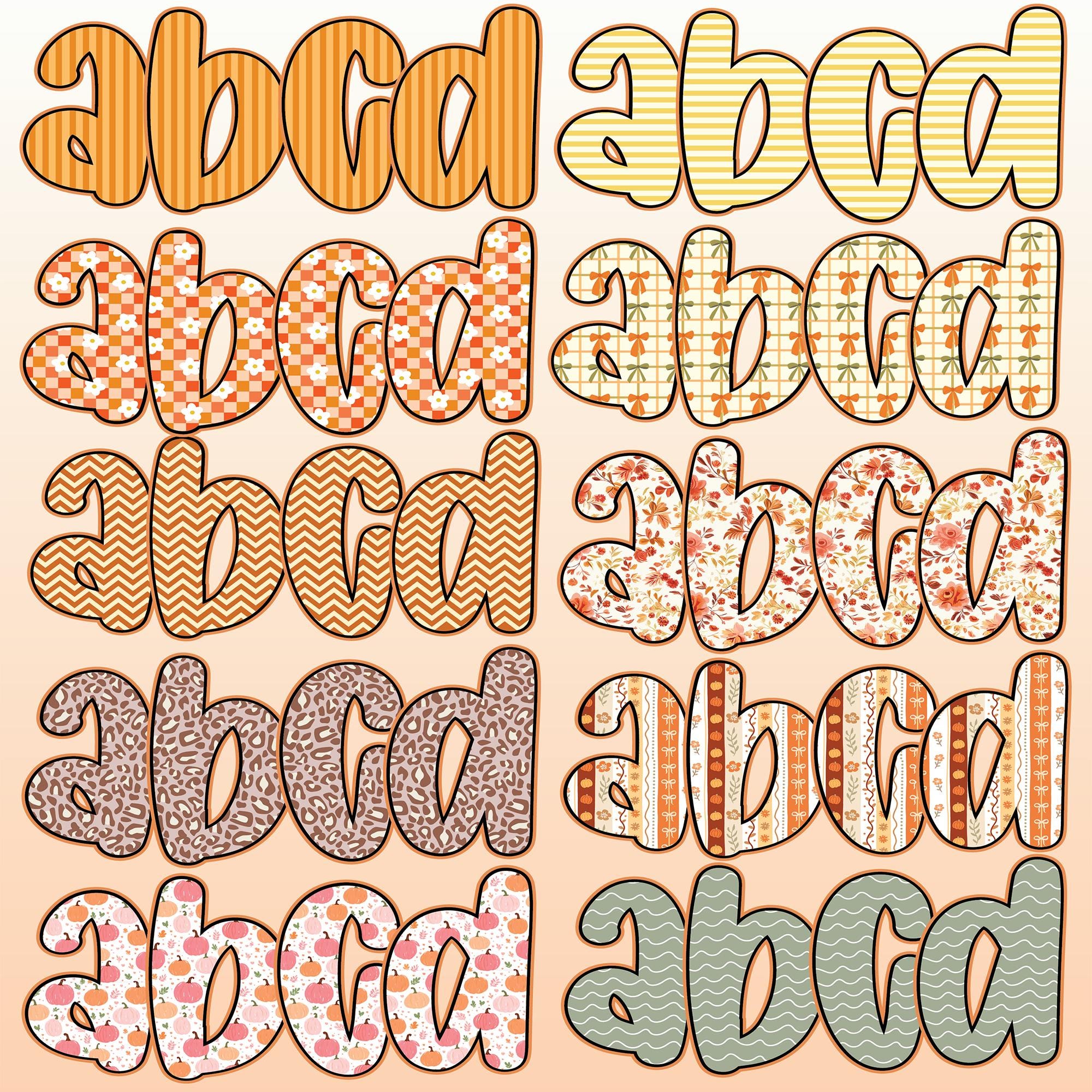 Retro Preppy Fall Floral Alphabet Png,coquette Floral Letters for ...