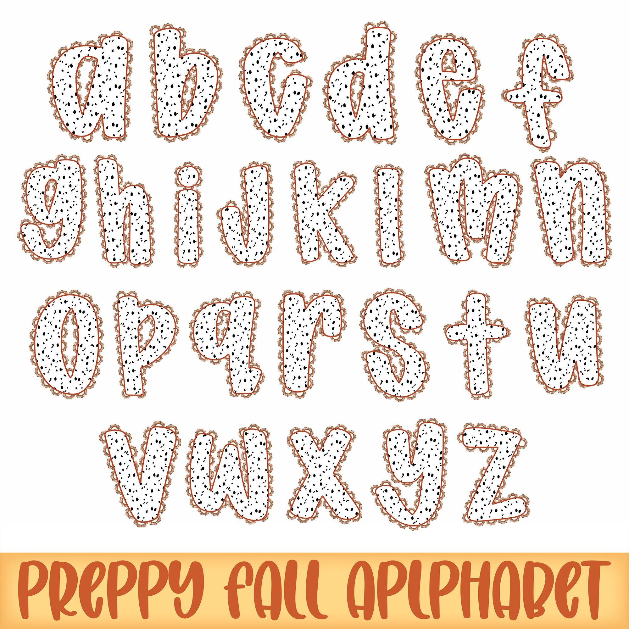 Preppy Lace Fall Floral Alphabet Png, Coquette Floral Letters for ...