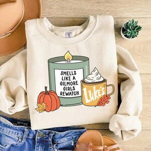 Smells Like A Rewatch SVG PNG, Stars Hollow Girls Png Svg, Fall ...