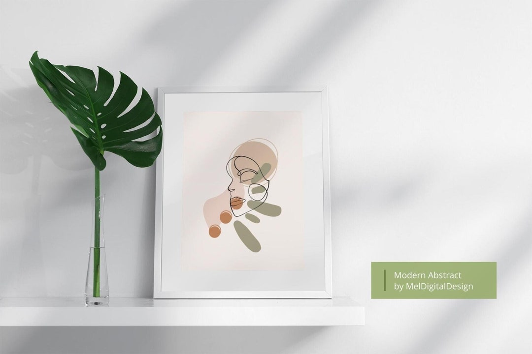 Abstract Woman Line Art, Digital Print, Digital Wall Art, Printable ...