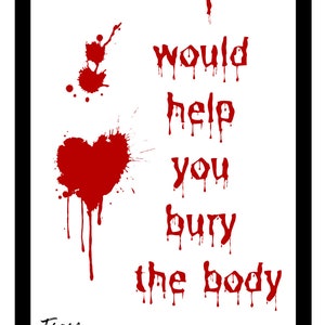 Funny True Crime Printable Valentine - Etsy