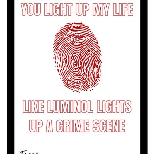 Funny True Crime Printable Valentine - Etsy