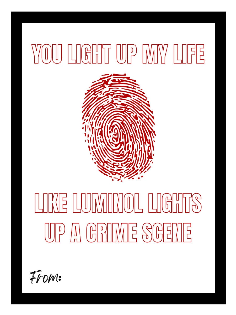 Funny True Crime Printable Valentine - Etsy