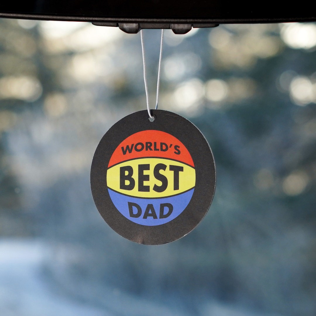 Best Dad Badge Scented Air Freshener, Car Air Freshener, Car ...