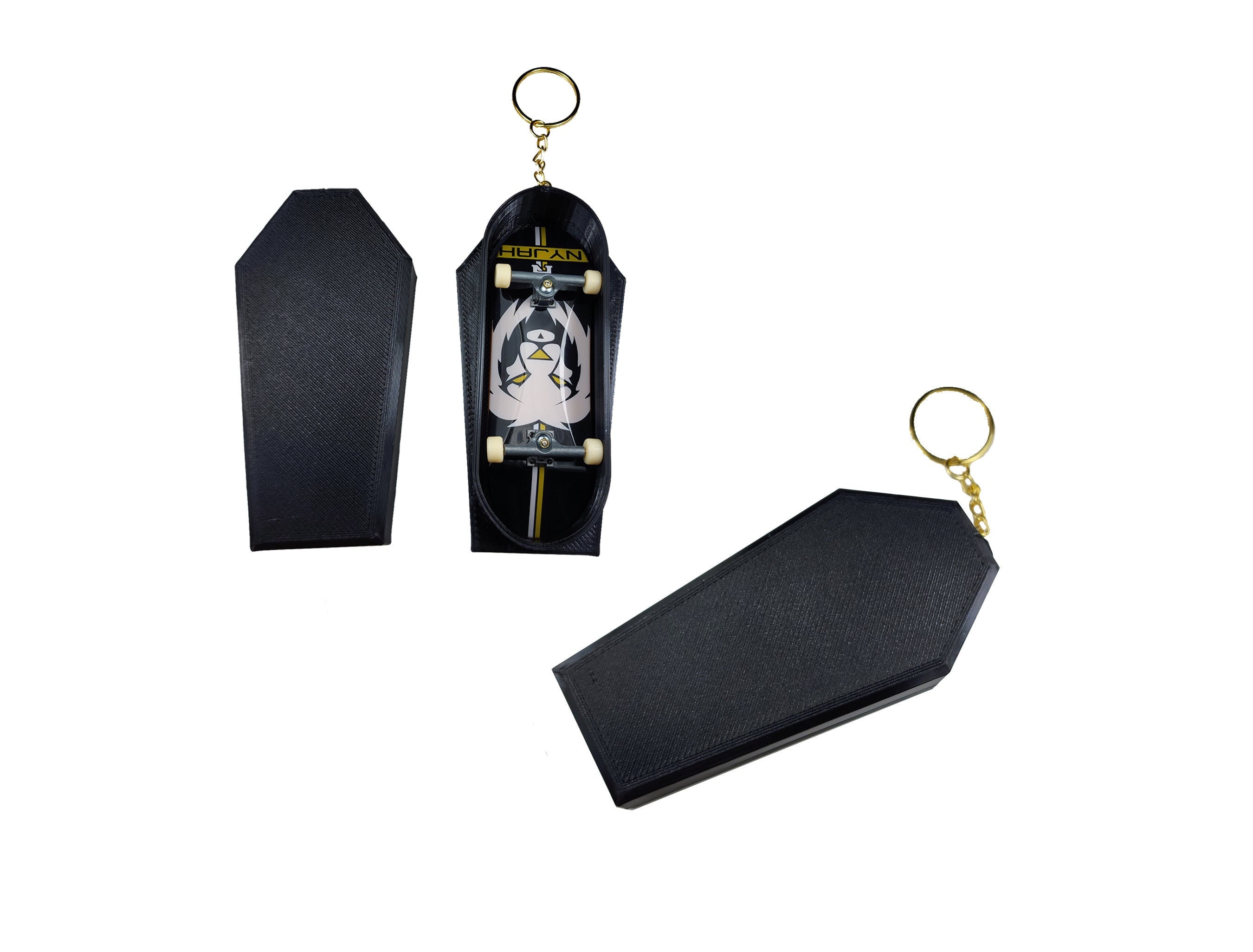 Fingerboard Coffin Case KEYCHAIN Flexible Water - Etsy