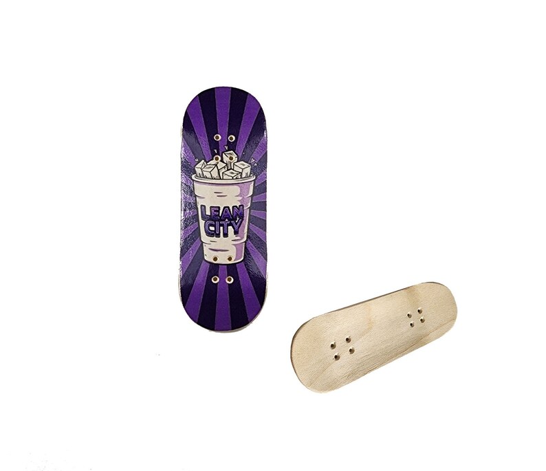 LEAN CITY FINGERBOARD - 5 Ply Maple Wood - Original Graphics ...