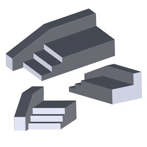 3 STAIR OBSTACLE STL - 3D Print Your Own Fingerboard Obstacle - 3 Stair ...