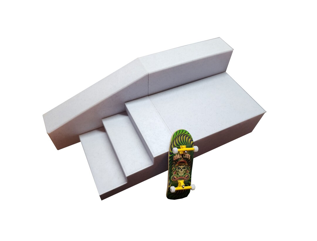 3 STAIR OBSTACLE STL - 3D Print Your Own Fingerboard Obstacle - 3 Stair ...