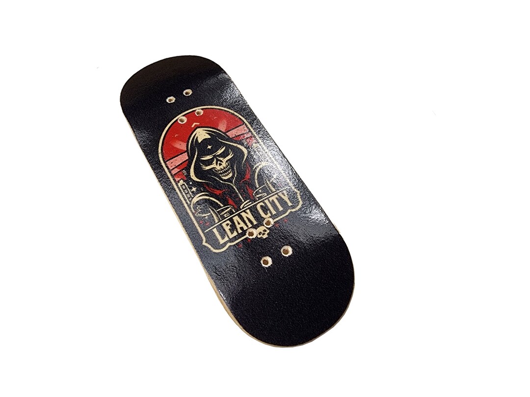 LEAN CITY FINGERBOARD 5 Ply Maple Wood Original Graphics Professional ...