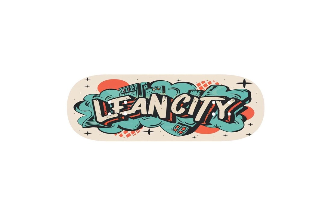 LEAN CITY FINGERBOARD - 5 Ply Maple Wood - Original Graphics ...
