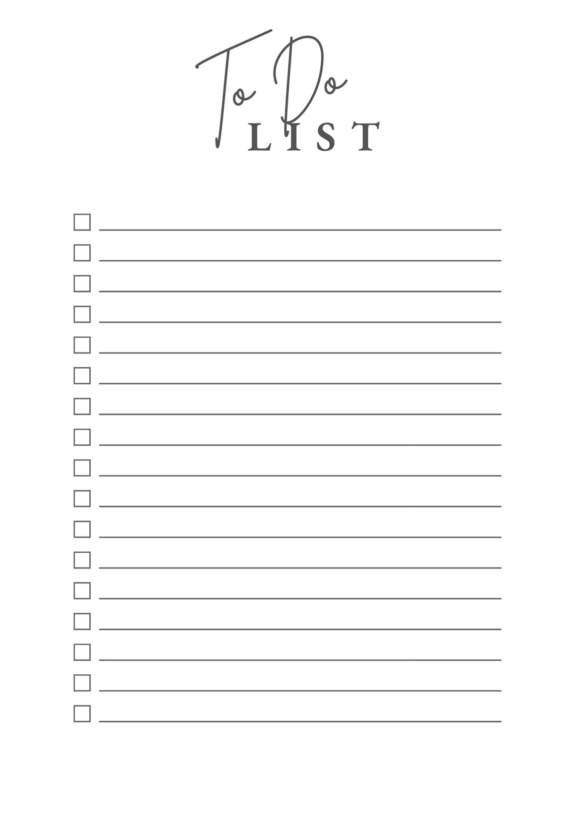 Simple to Do List, Minimal to Do List, Simple Printable to Do List ...