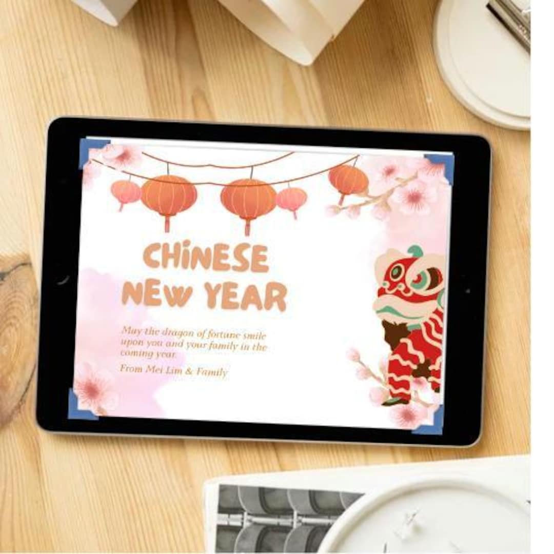 Multiple Template Chinese New Year, Custom Chinese New Year Greeting ...