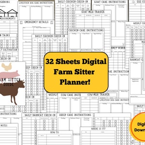 Farm Planner Bundle: Homestead, Gardening, Farm Sitter (digital ...