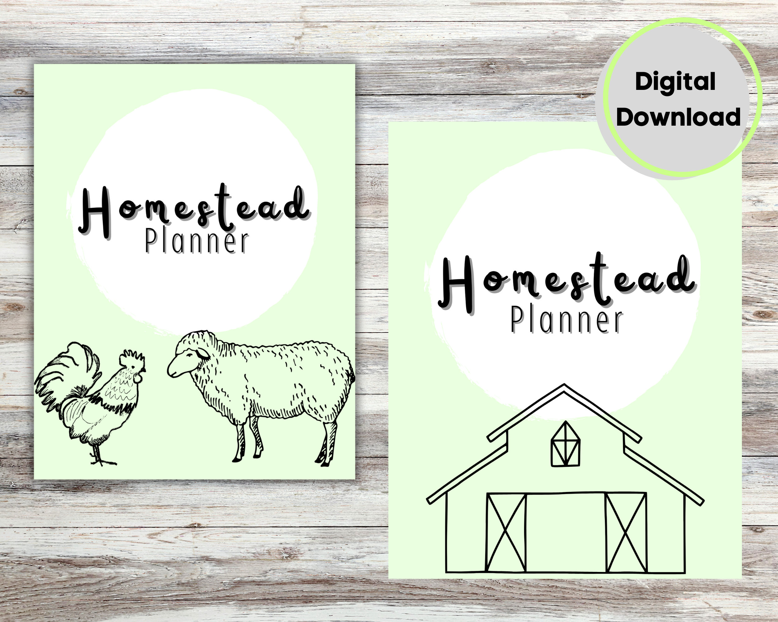 Farm Planner, Printable Homestead Planner, Ranching Planner, Farming ...