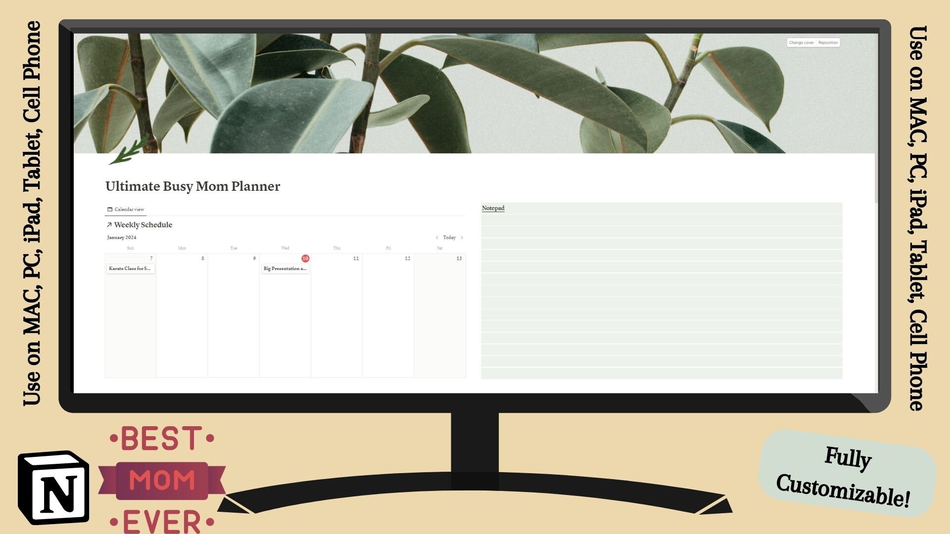 Ultimate Mom Planner Huge Notion Template Mom Planner Notion Homemaker ...