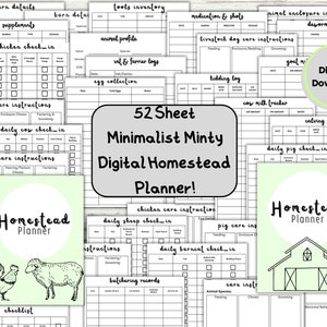 Farm Planner, Printable Homestead Planner, Ranching Planner, Farming ...