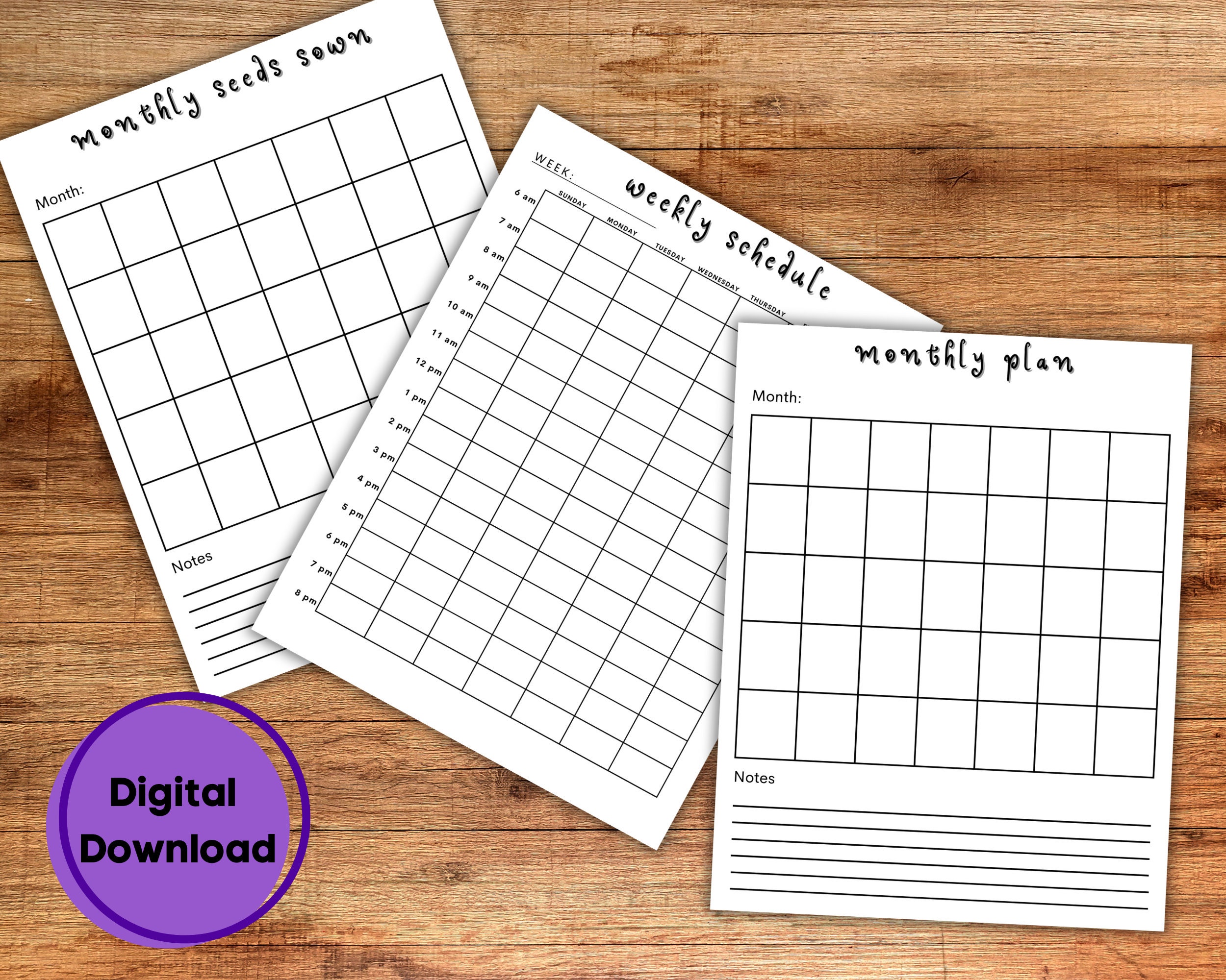 Purple Farm Planner Printable Homestead Planner Ranching - Etsy