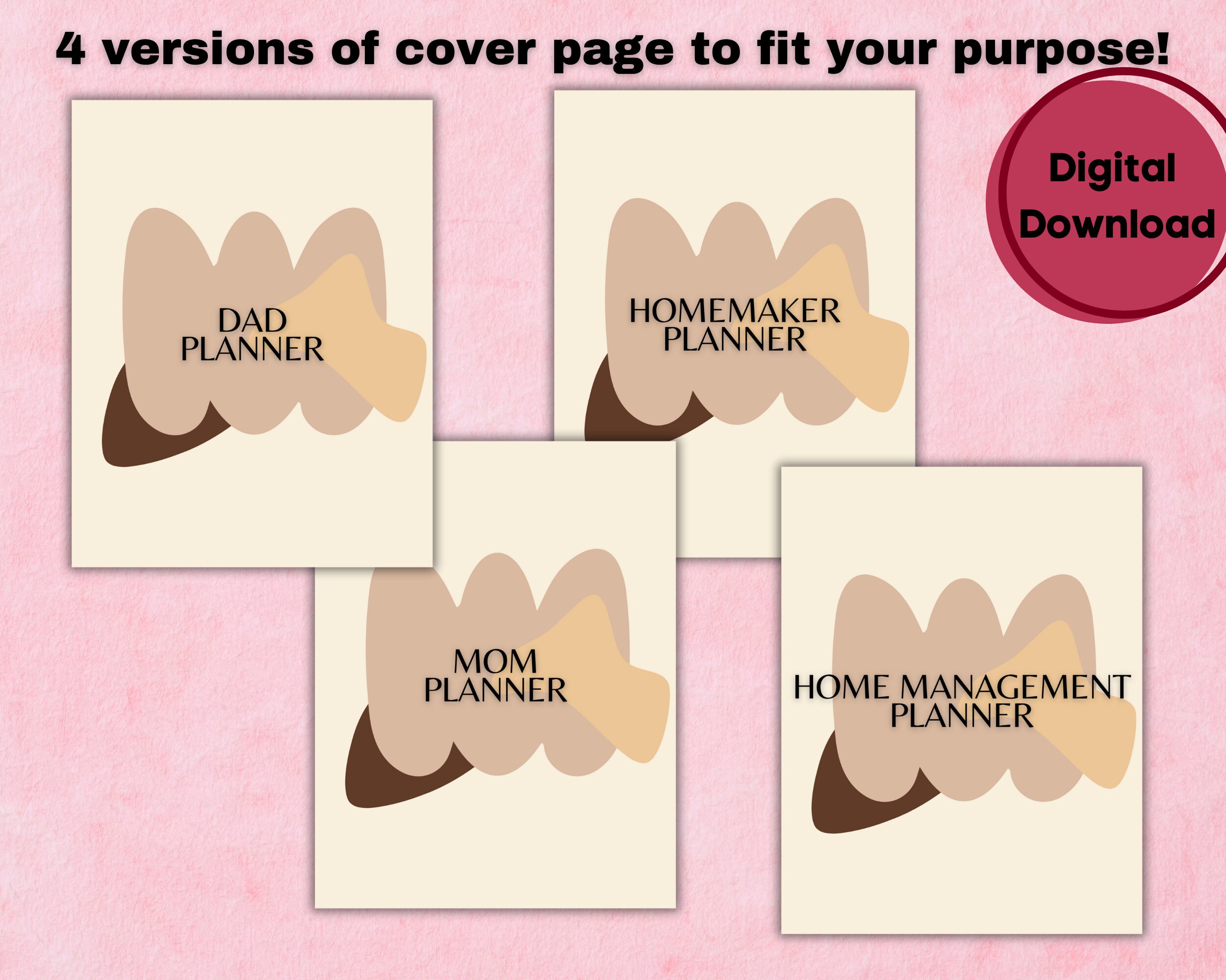 Digital Home Organization Planner, Homemaker Planner, Home Maker ...