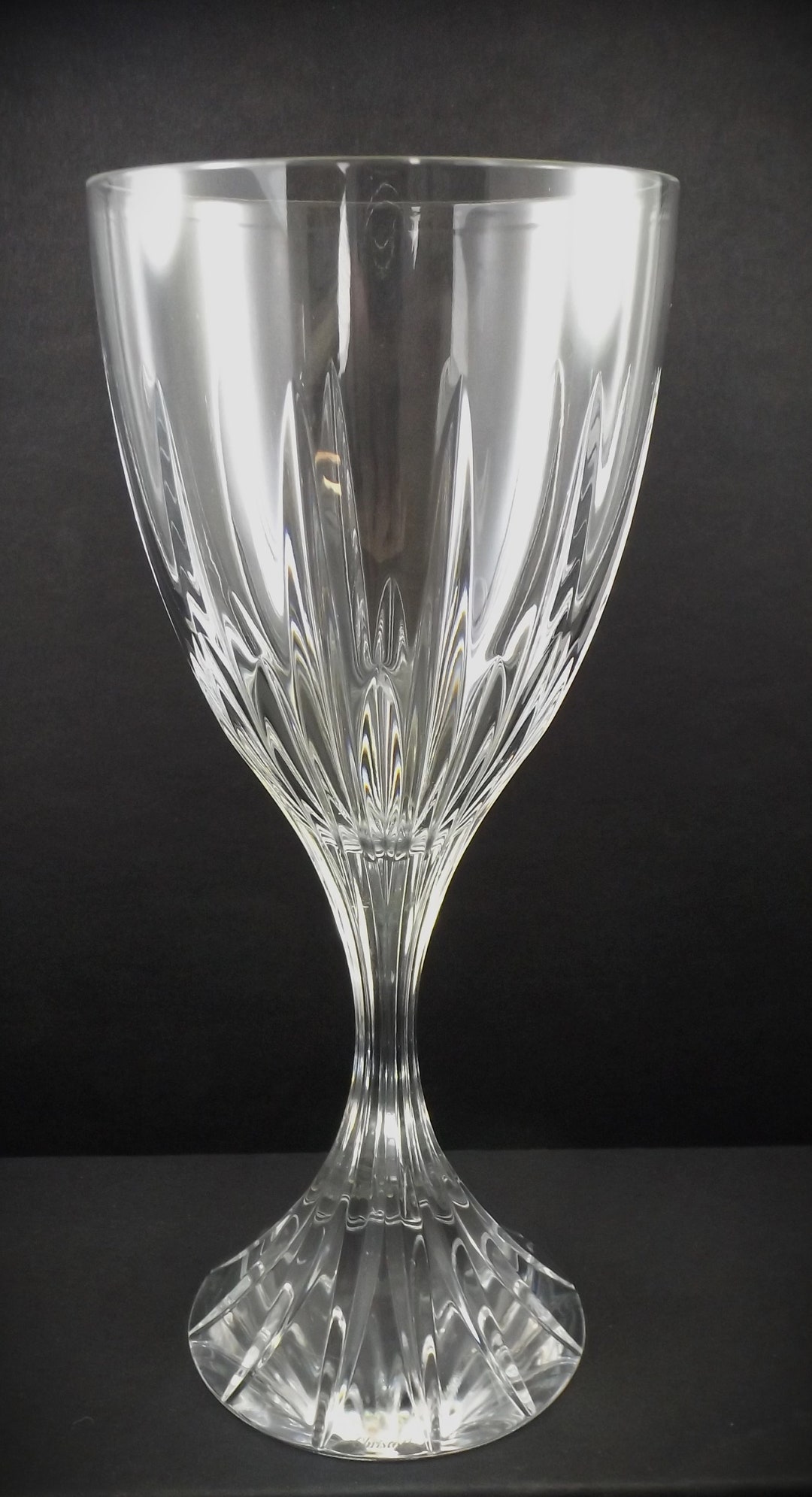 Set Single Elegant CHRISTOFLE of PARIS Crystal CATHEDRALE Cut Water ...