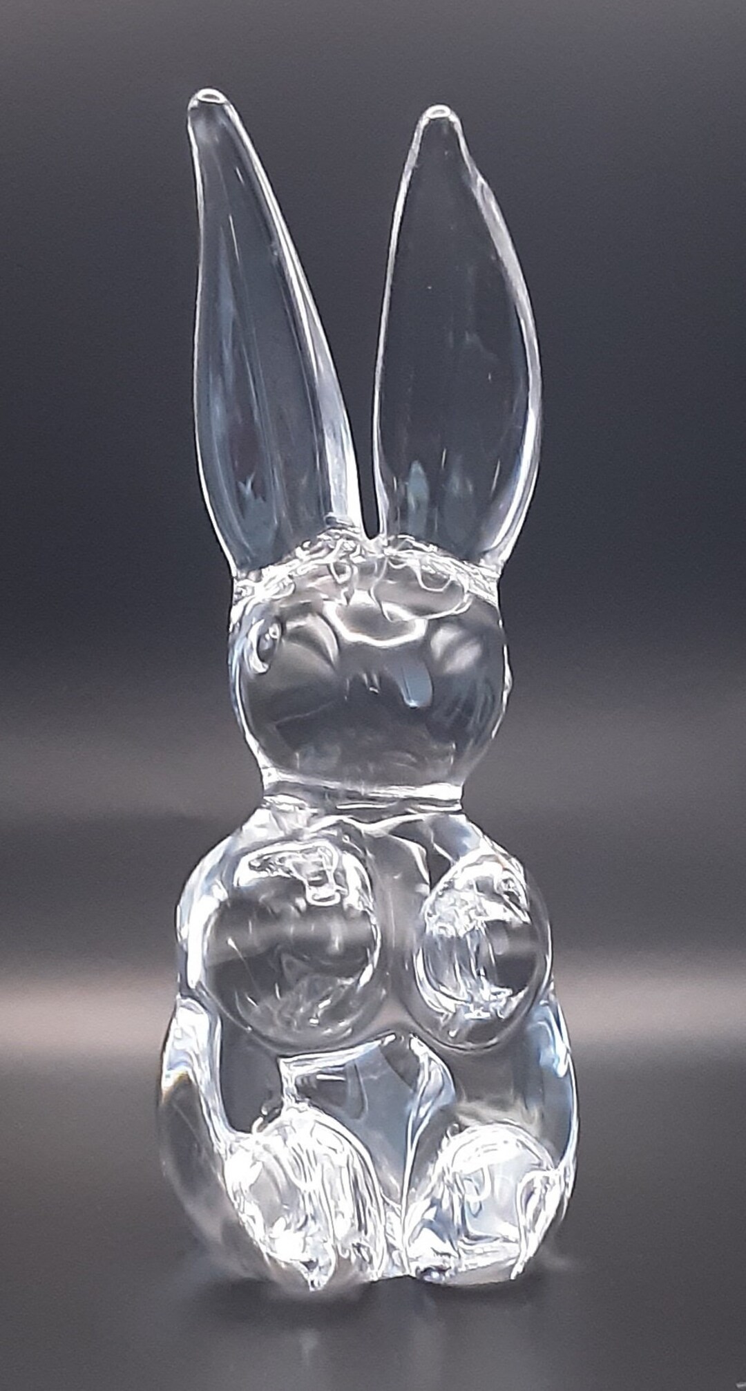 DAUM France Clear Crystal Glass Rabbit Paperweight Art Glass 17cm - Etsy