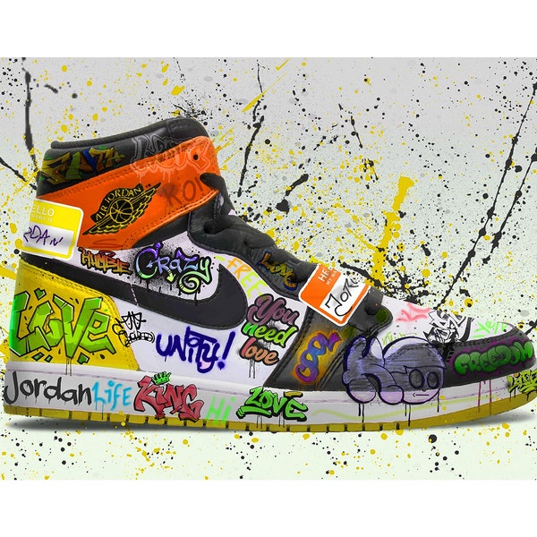 Graffiti Shoes - Etsy