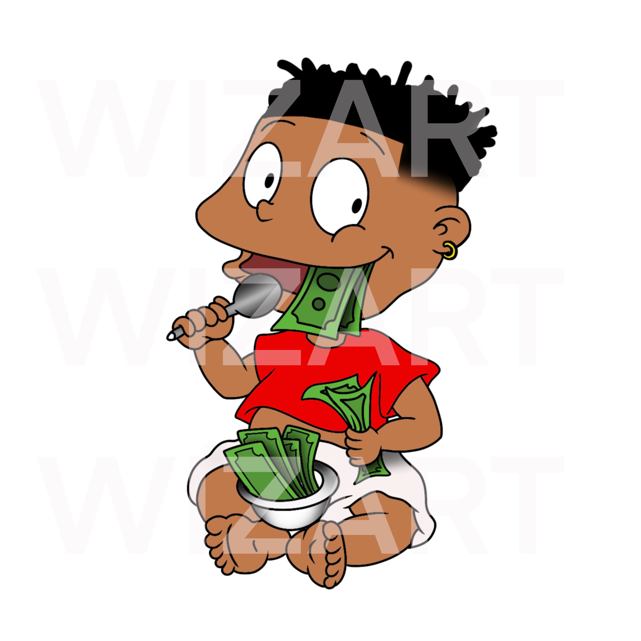 Cartoon Hood Png Cartoon Black Boy Project Baby Cartoon - Etsy