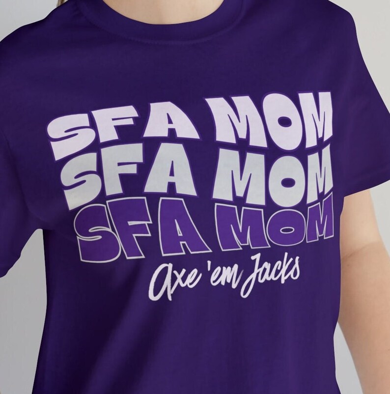 SFA Mom Tee SFA Mom Axe 'em Jacks Stephen F Austin - Etsy