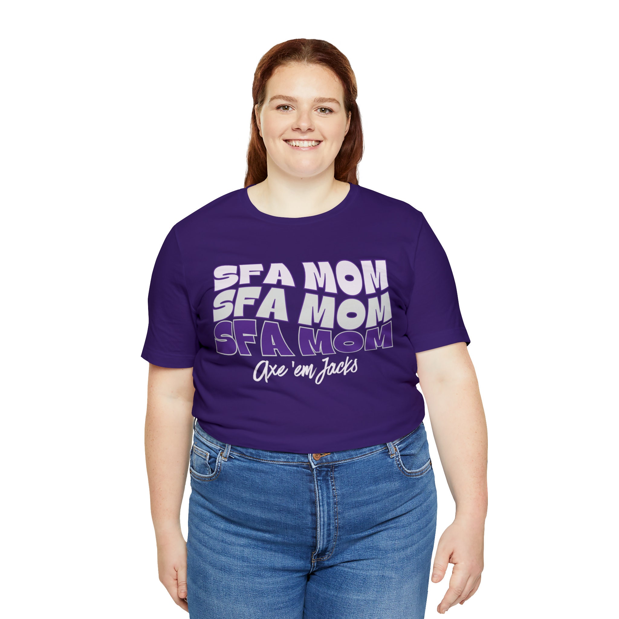 SFA Mom Tee SFA Mom Axe 'em Jacks Stephen F Austin - Etsy