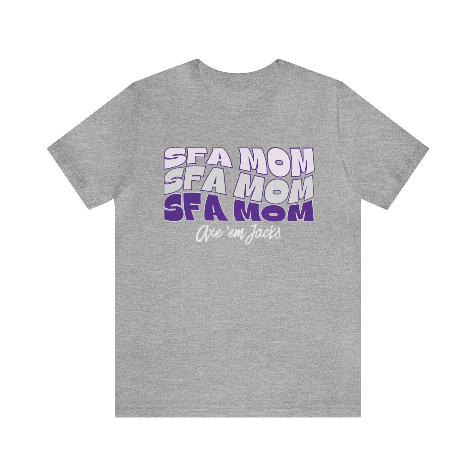 SFA Mom Tee | SFA Mom | Axe 'em Jacks | Stephen F Austin Tee | College Mom Tshirt | Lumberjack ...