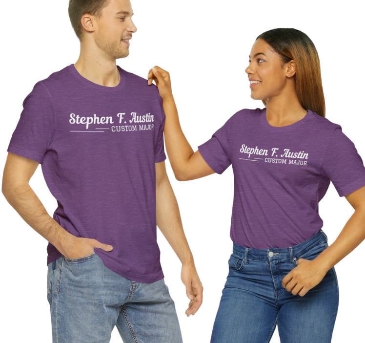 Stephen F Austin Custom Major Tshirt | Personalized SFA Tshirt ...