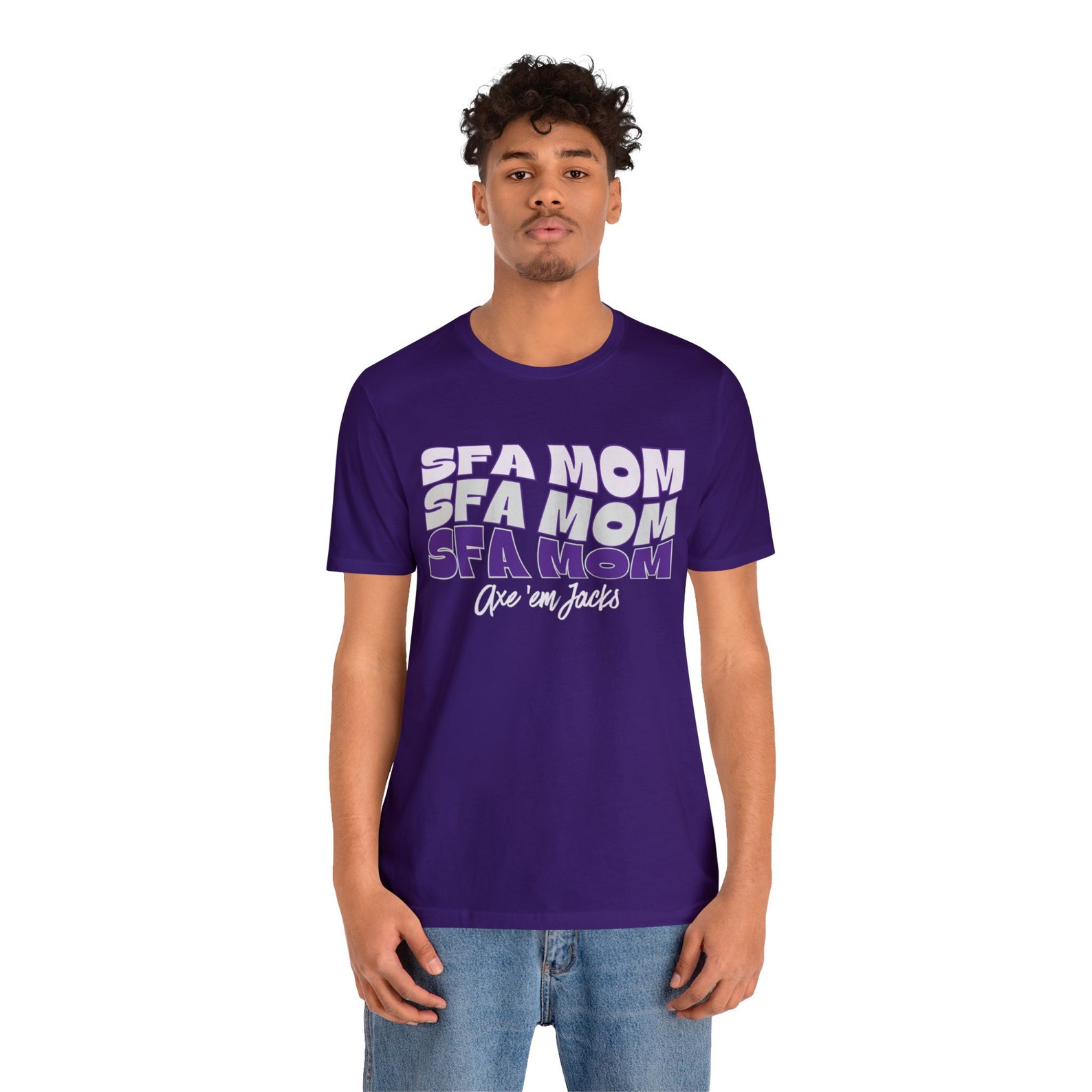 SFA Mom Tee | SFA Mom | Axe 'em Jacks | Stephen F Austin Tee | College Mom Tshirt | Lumberjack ...