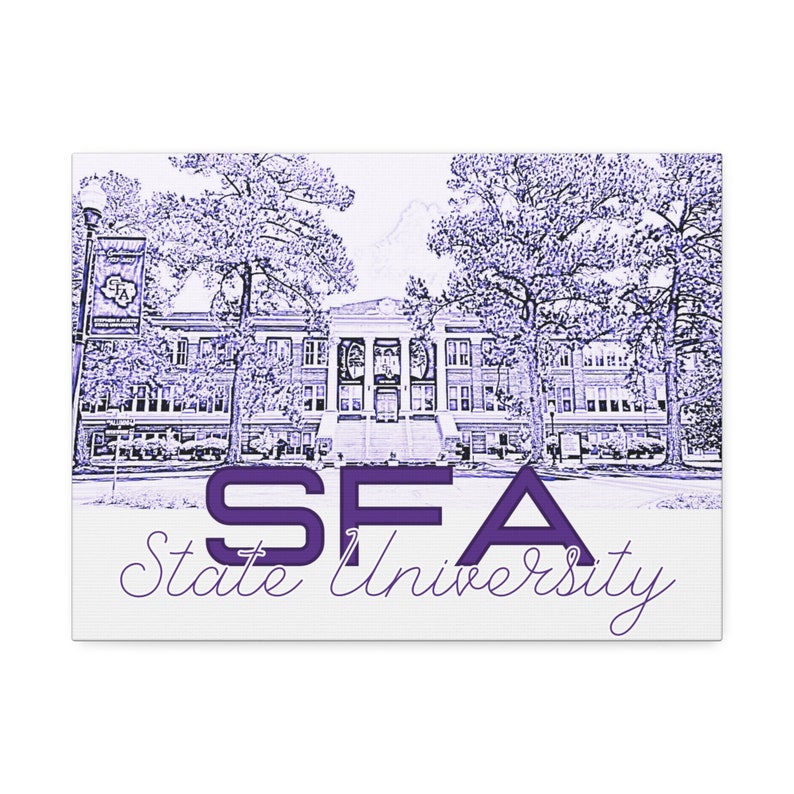 SFA Trendy Wall Decor Stephen F Austin University 16 X 12 Canvas Sfa ...
