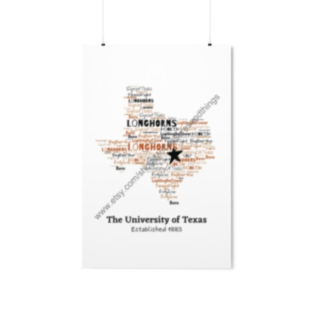 UT Wall Decor | the Universtiy of Texas Decor | Trendy College Decor ...