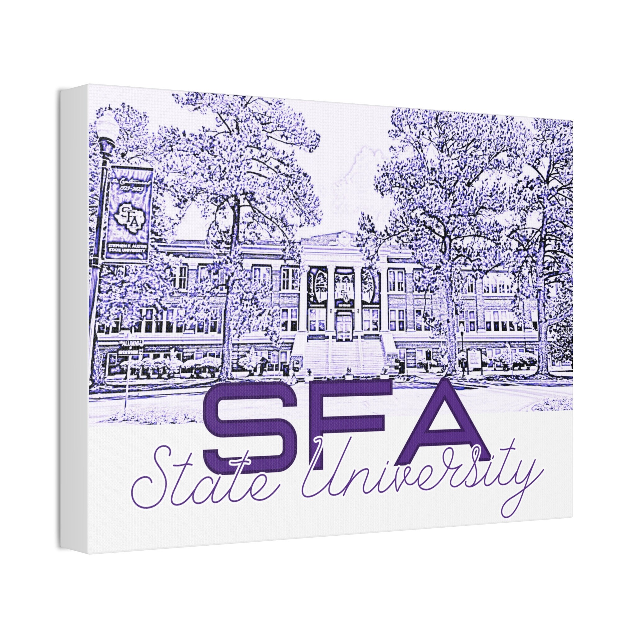 SFA Trendy Wall Decor Stephen F Austin University 16 X 12 Canvas Sfa ...