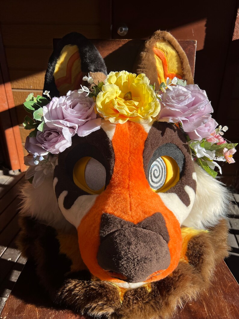 Fursuit Furry Flower Crown Costume Prop - Etsy